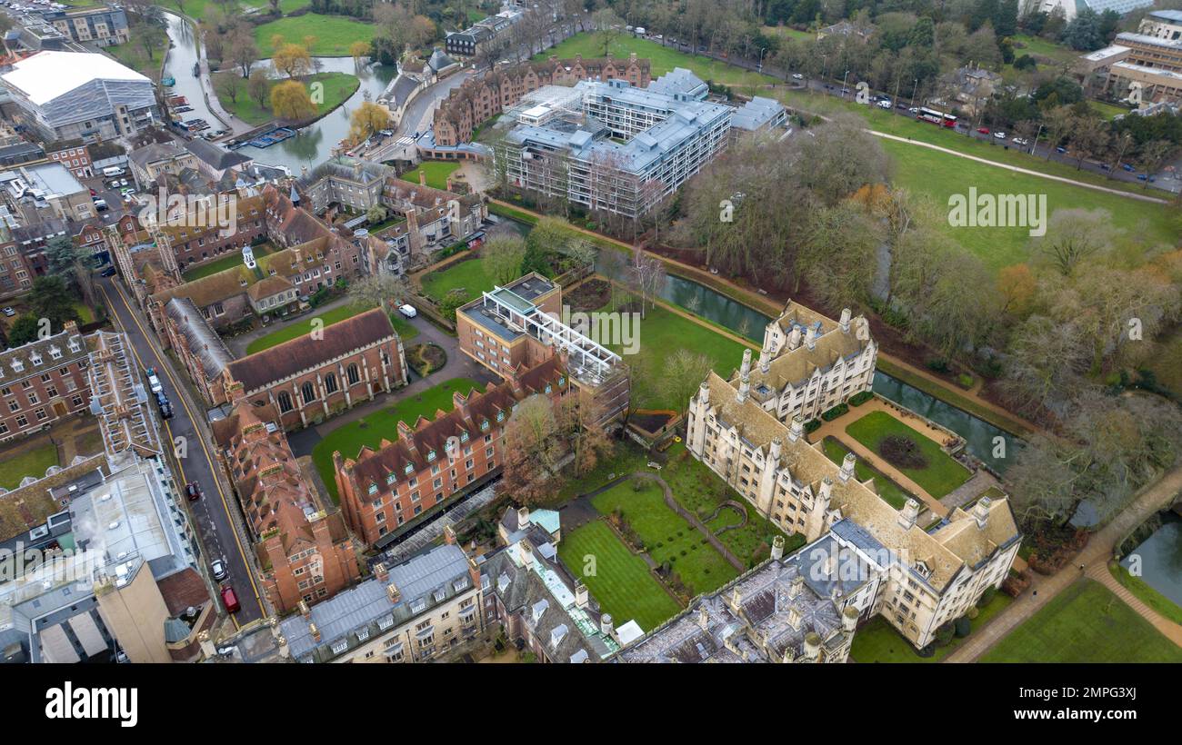 Picture dated January 26th 2023 shows an aerial view of Queens College ...