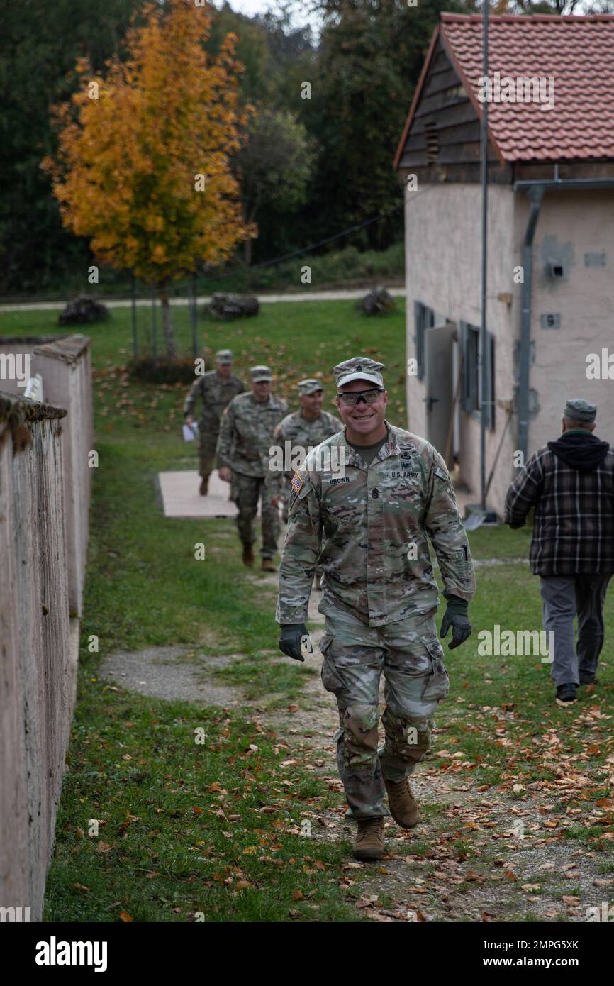 The 2-151 Infantry Battalion “Task Force Nighthawk” command team ...
