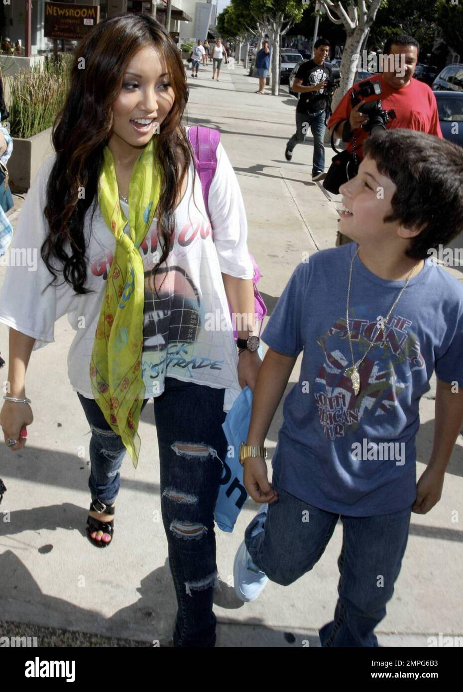 "The Suite Life on Deck" star Brenda Song strolls after having lunch ...