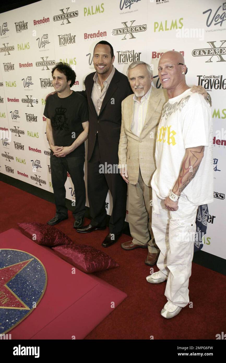 George Maloof, Dwayne Johnson (aka The Rock), Dennis Hopper and Johnny ...
