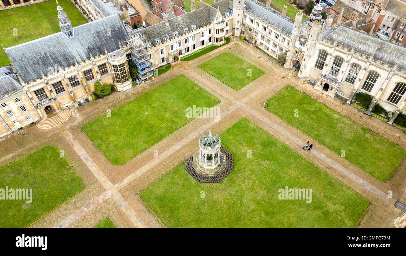 Picture dated January 26th 2023 shows an aerial view of Trinity College ...