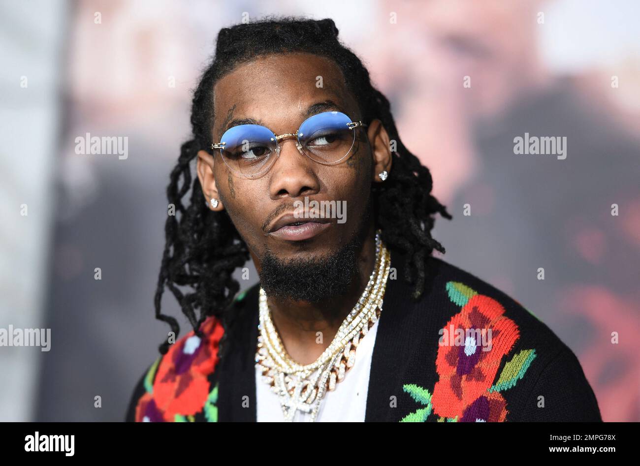 Offset, of Migos, arrives at the U.S. premiere of "Bright" at the ...
