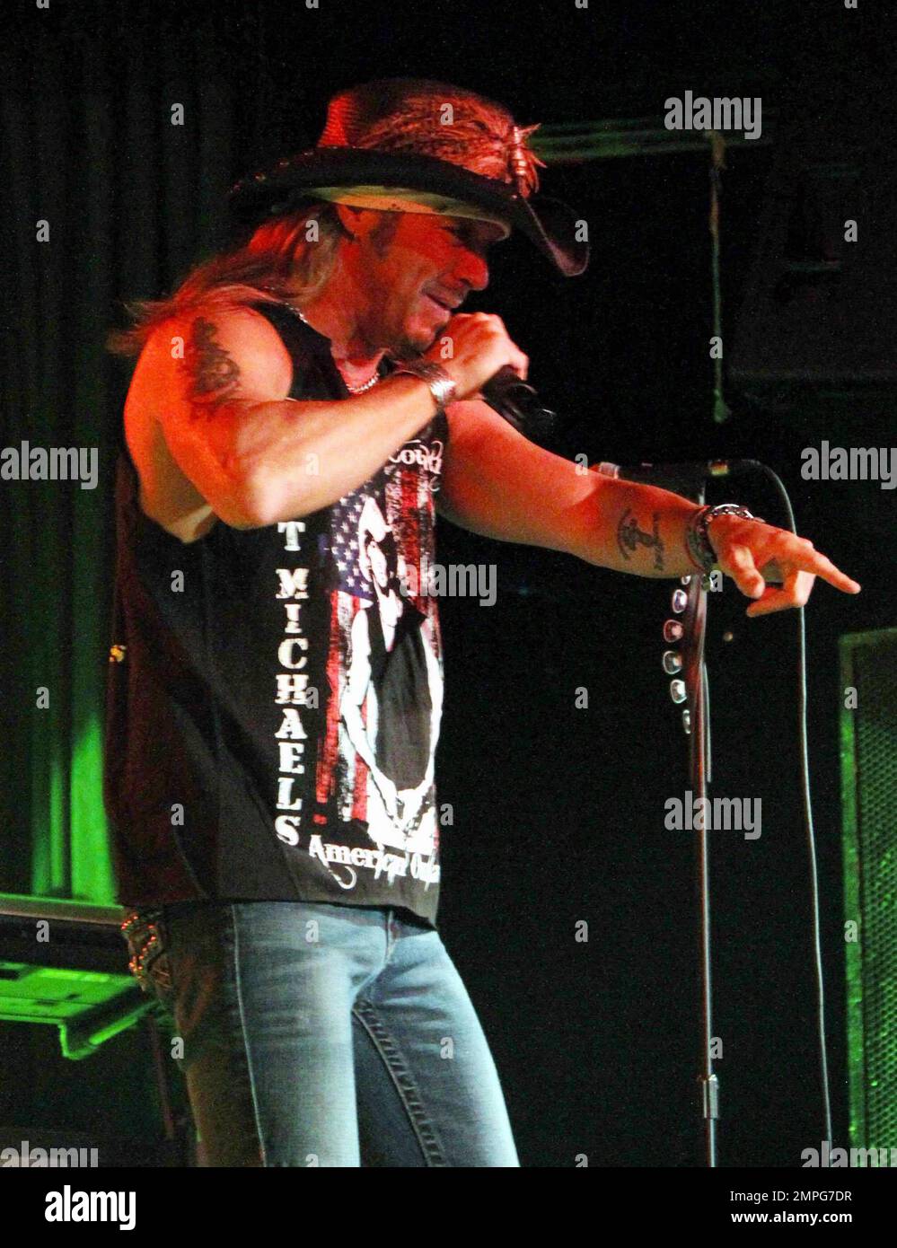 Rocker Bret Michaels performs live in concert at Mulcahy's on Long ...