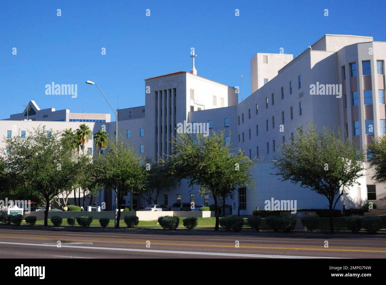 Exterior shots of St. Joseph's Hospital in Phoenix, Arizona that houses ...