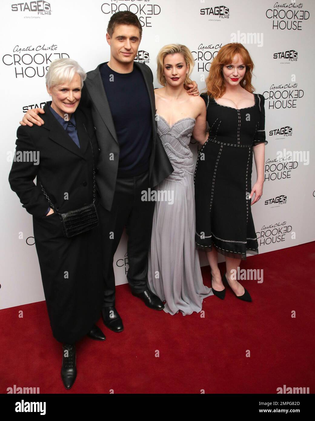 Actors Glenn Close, from left, Max Irons, Stefanie Martini and ...
