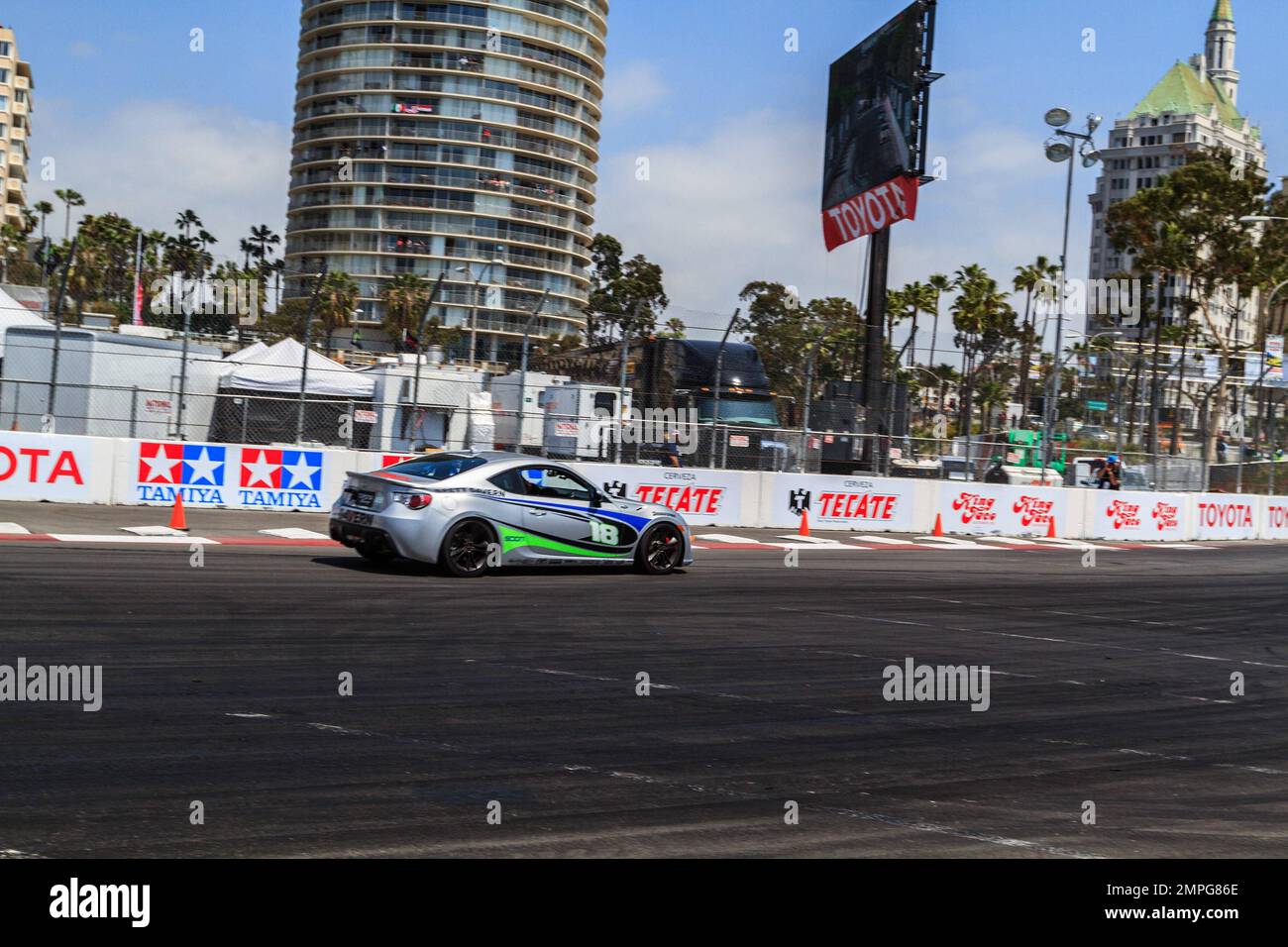 MTV’s “Awkward” actor Brett Davern celebrates after winning the Toyota ...