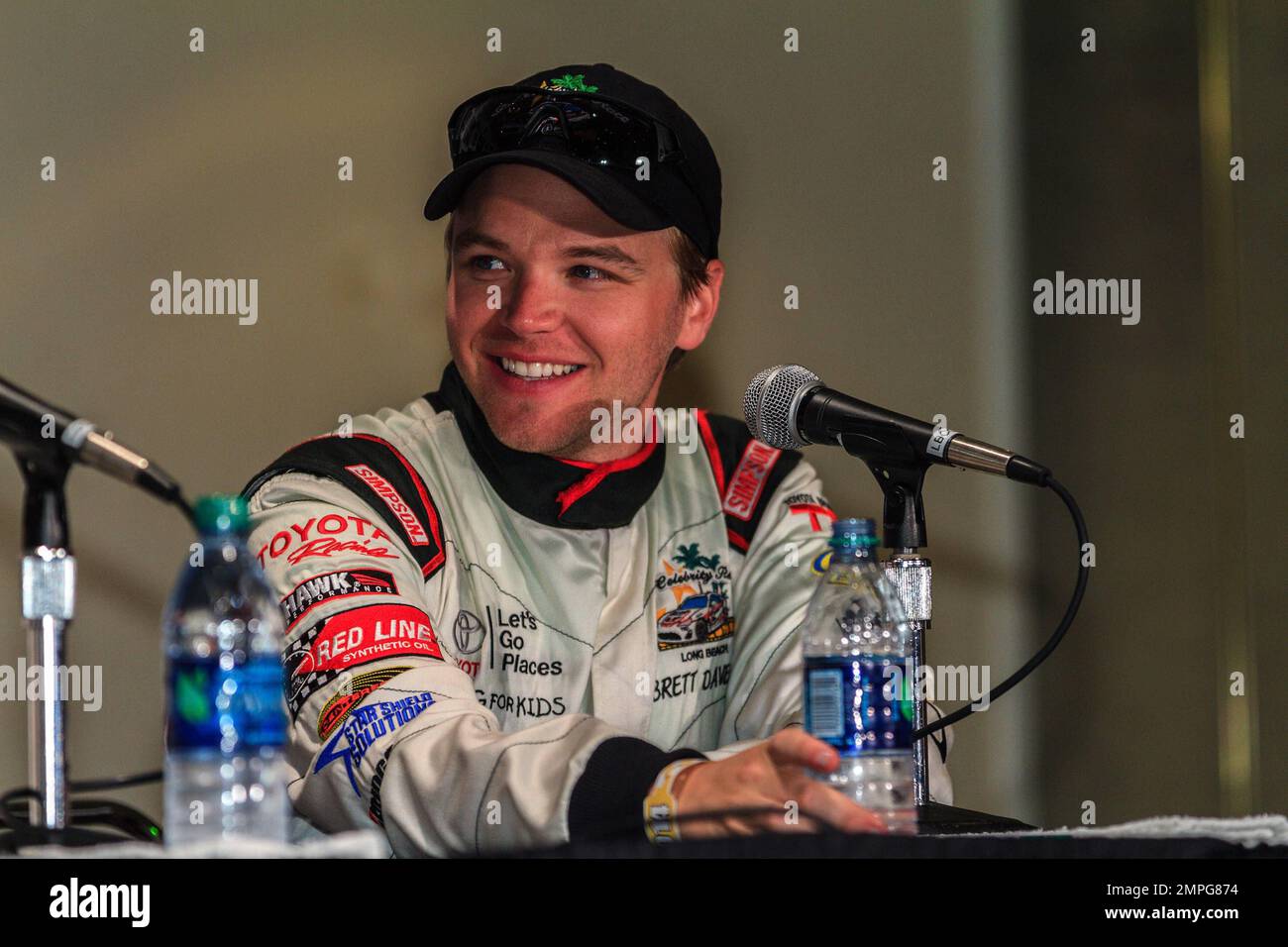 MTV’s “Awkward” actor Brett Davern celebrates after winning the Toyota ...