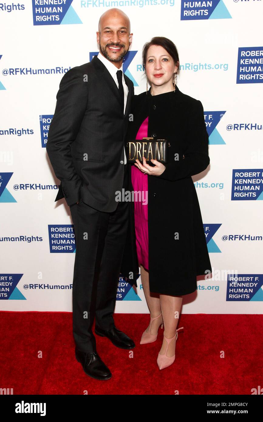 Keegan-Michael Key, left, and Elisa Pugliese, right, attend the 2017 ...