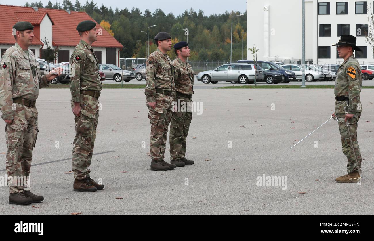 U.S. Army Lt. Col. Sean M. Castilla, commander of Battlegroup Poland and the commander of the ...