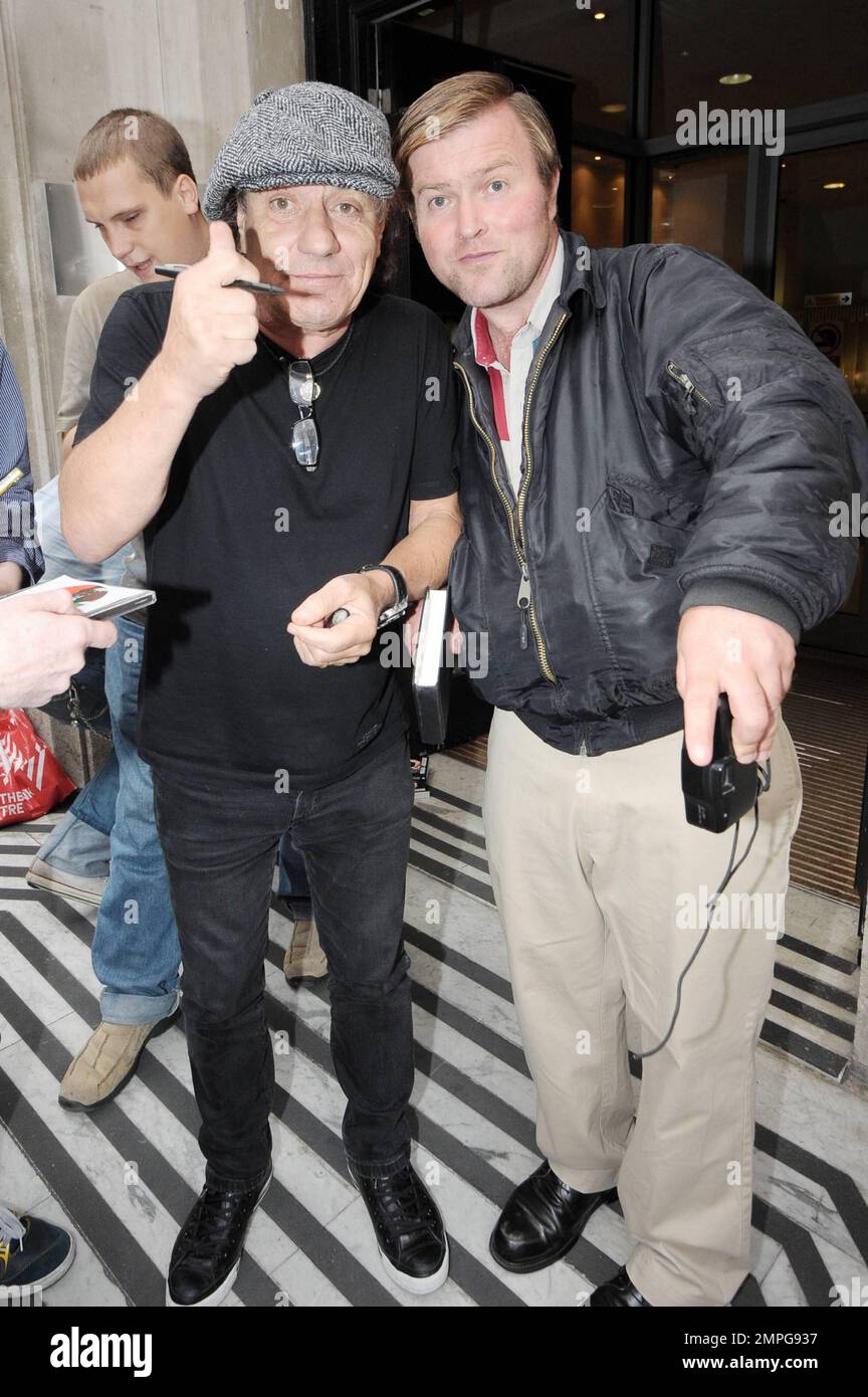 EXCLUSIVE!! Lead singer for the legendary rock band AC/DC Brian Johnson ...
