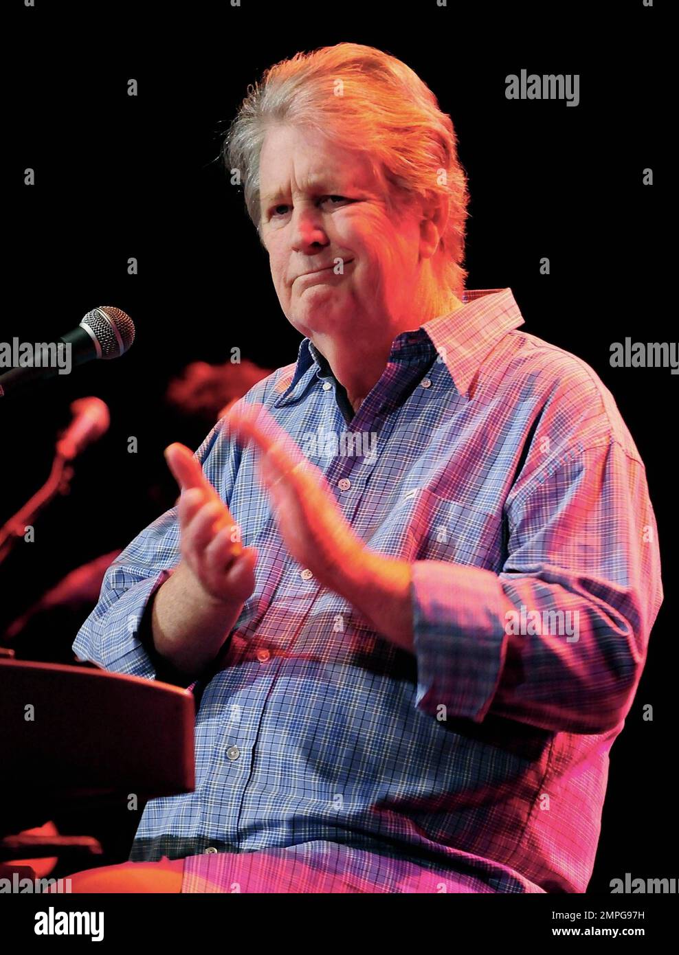 Former Beach Boys lead vocals Brian Wilson performs at Hard Rock Live ...