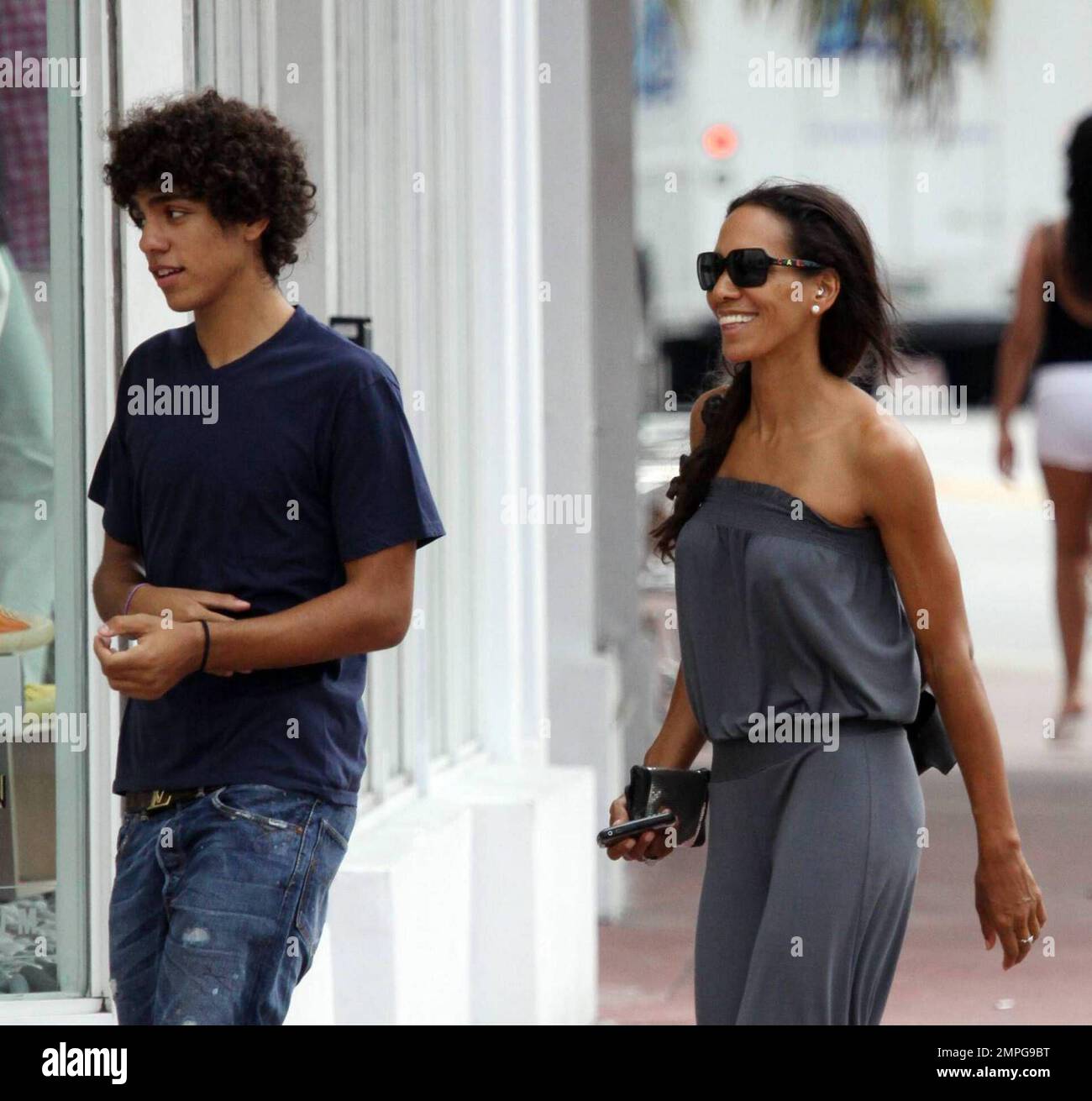 EXCLUSIVE!! Bride to be, Barbara Feltus, spends the day before her ...