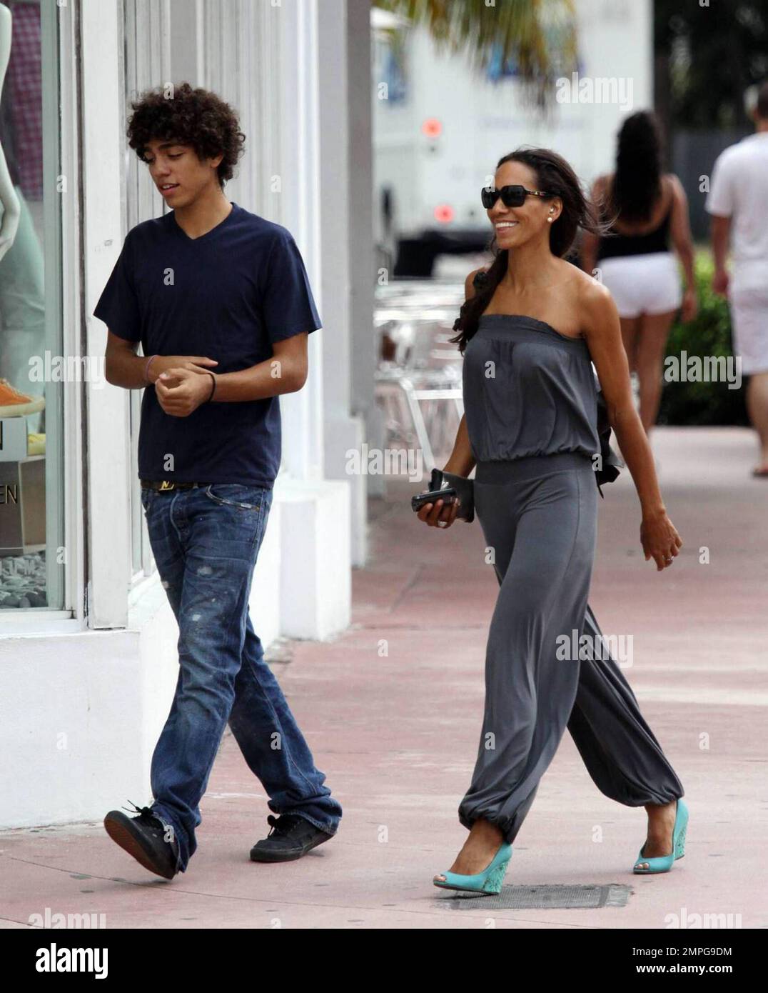 EXCLUSIVE!! Bride to be, Barbara Feltus, spends the day before her ...