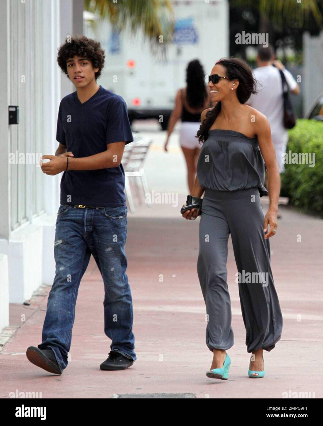 EXCLUSIVE!! Bride to be, Barbara Feltus, spends the day before her ...