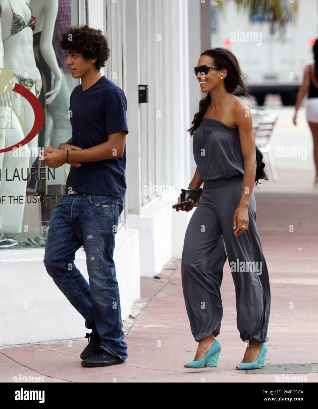 EXCLUSIVE!! Bride to be, Barbara Feltus, spends the day before her ...