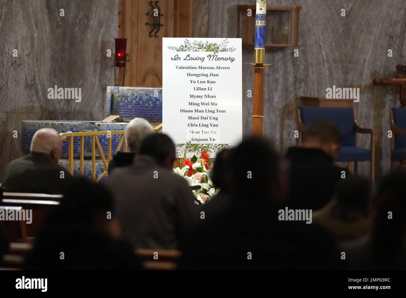 A mass for mass shooting victims Valentino Marcos Alvero, Hongying Jian ...