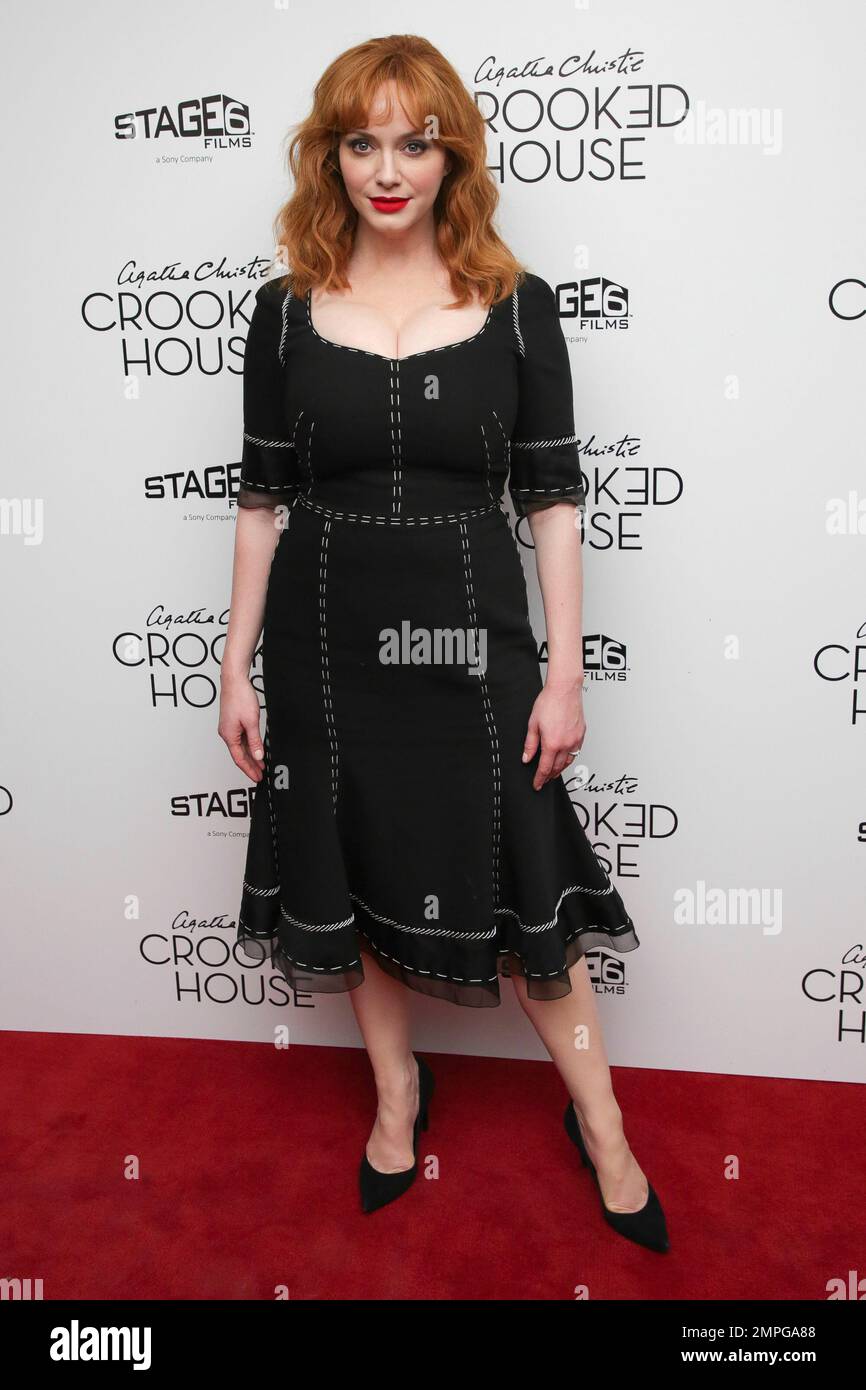 Actress Christina Hendricks attends the premiere of "Crooked House" at ...