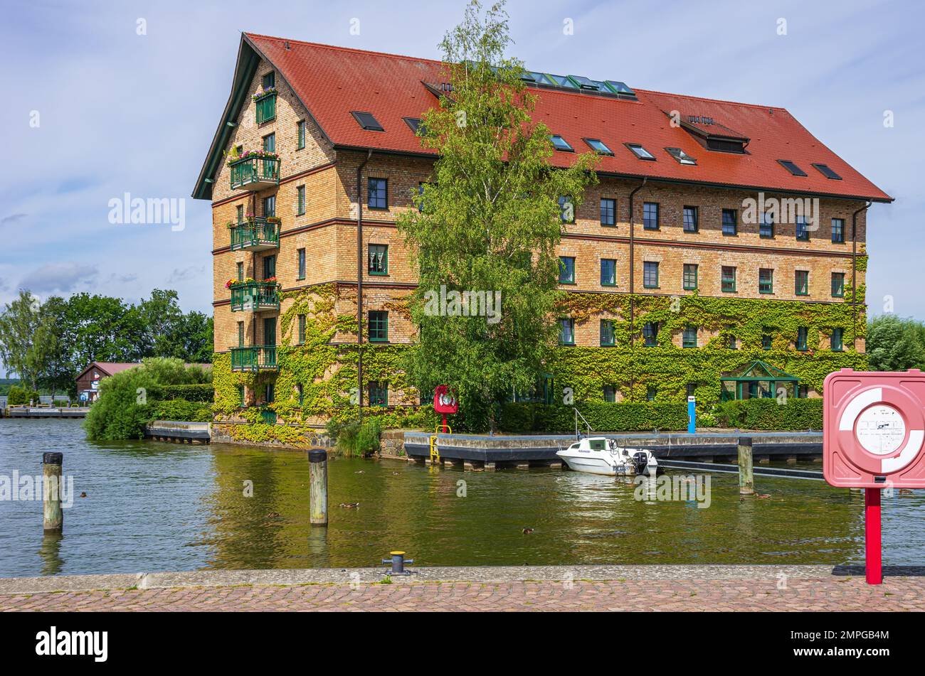 Residential Warehouse and Neustrelitz Town Harbour, Mecklenburg-Western ...