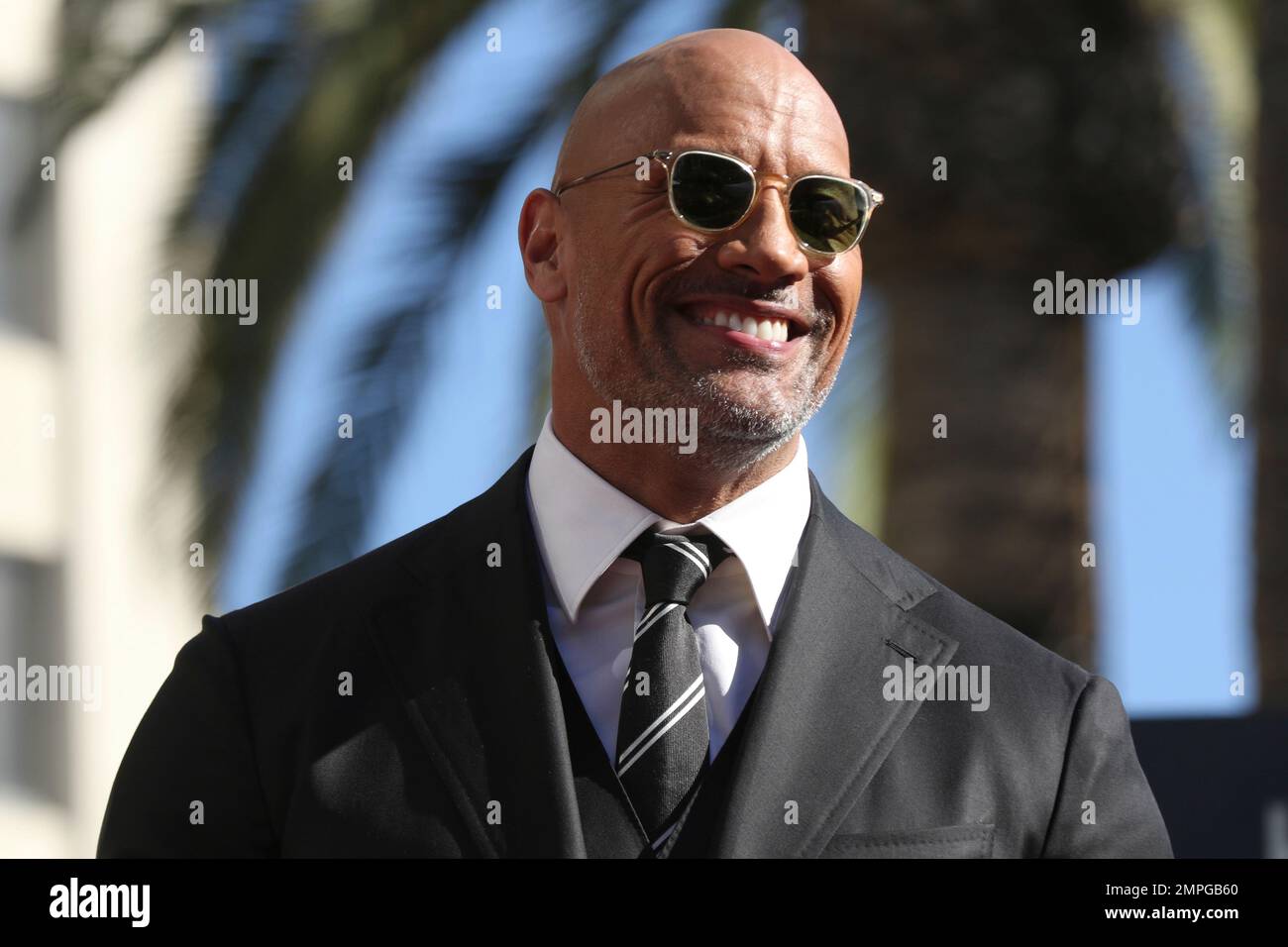 Dwayne Johnson attends his star ceremony at the Hollywood Walk of Fame ...