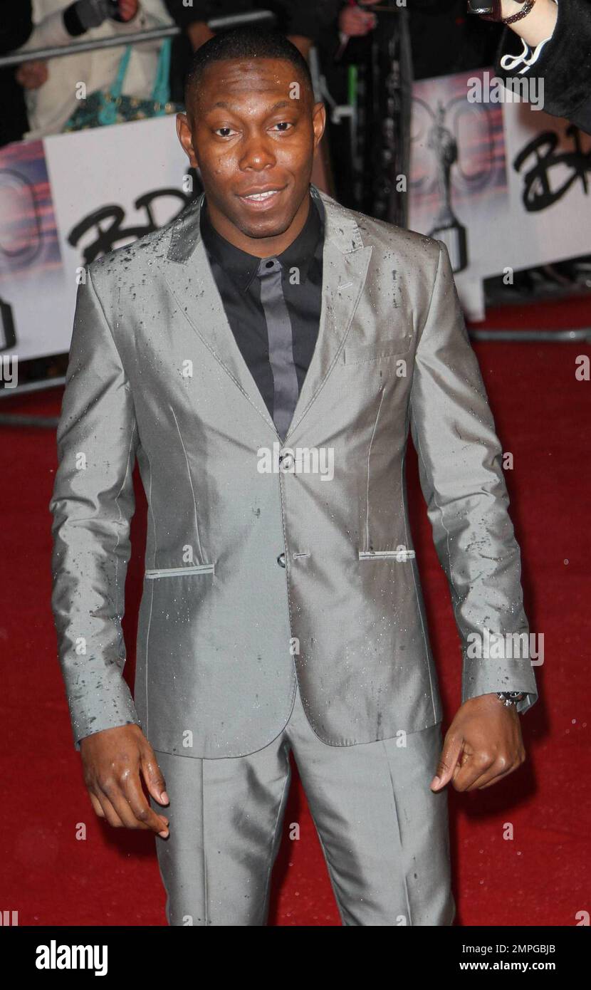 Dizzee Rascal walks the red carpet at The Brit Awards 2010 at Earls ...