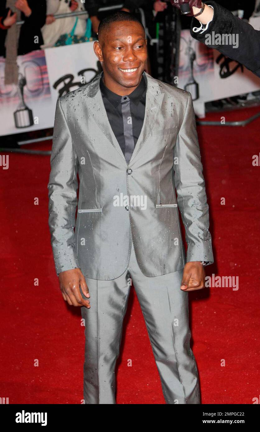 Dizzee Rascal walks the red carpet at The Brit Awards 2010 at Earls ...