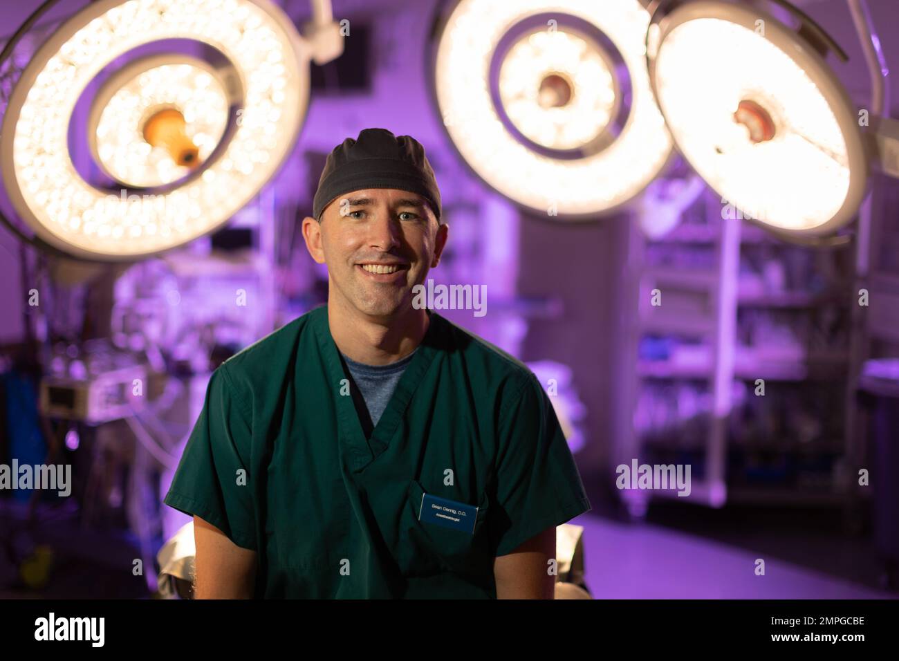 U.S. Navy Lt. Cmdr. Sean Dennig, from South Bend, Indiana, an ...