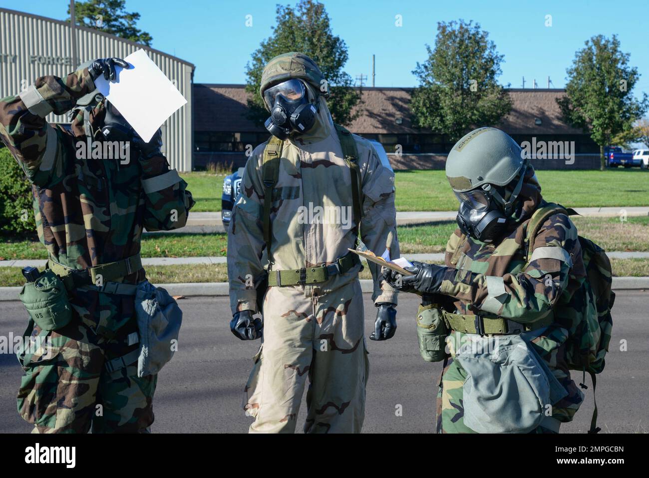 An exercise post attack reconnaissance team identifies a simulated ...