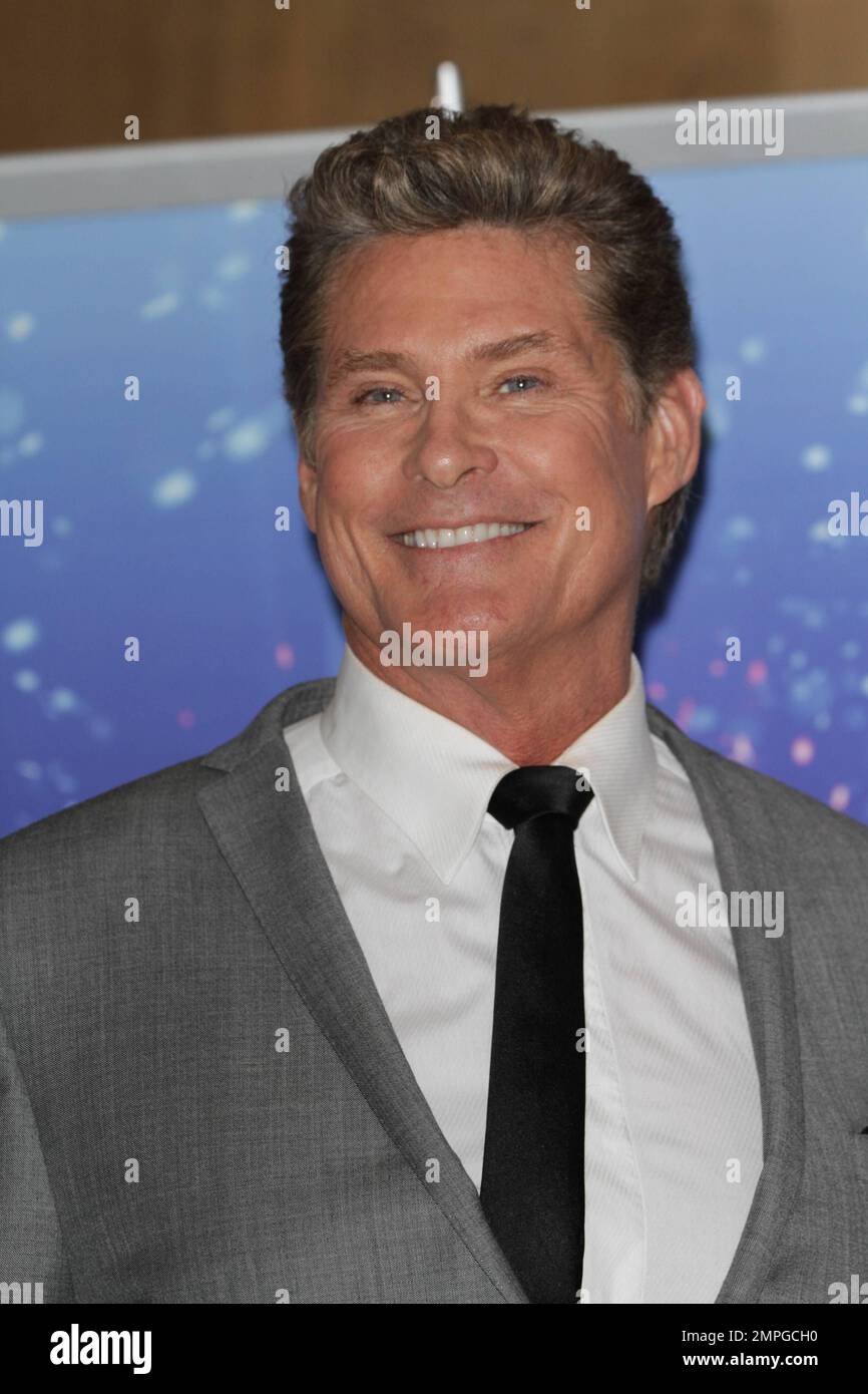 David Hasselhoff poses for photographers during a press launch for the ...