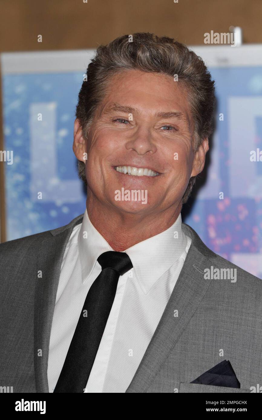 David Hasselhoff poses for photographers during a press launch for the ...