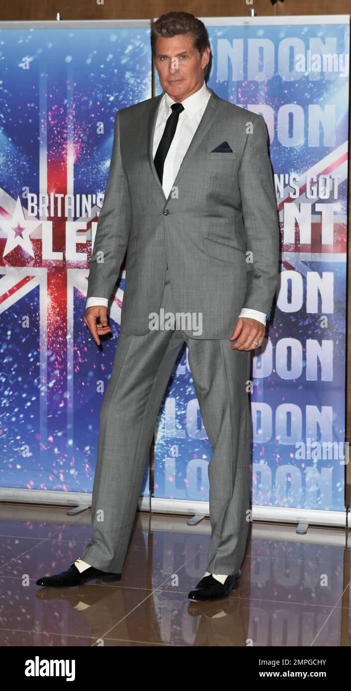David Hasselhoff poses for photographers during a press launch for the ...