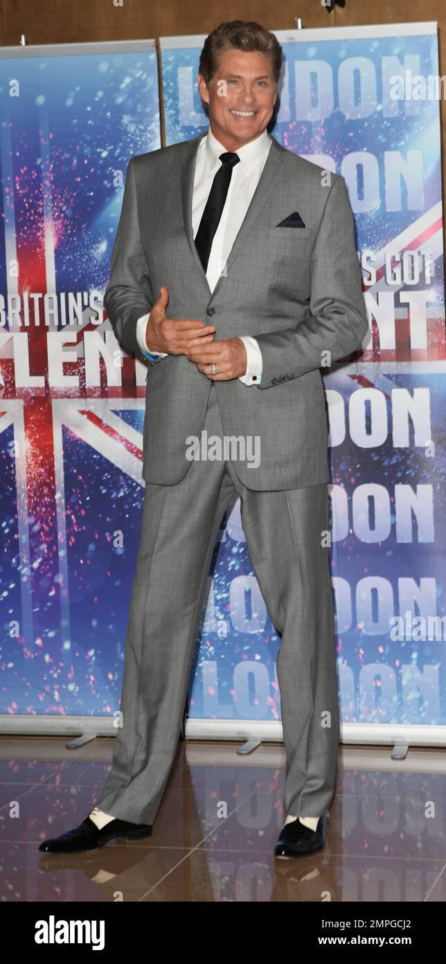 David Hasselhoff poses for photographers during a press launch for the ...