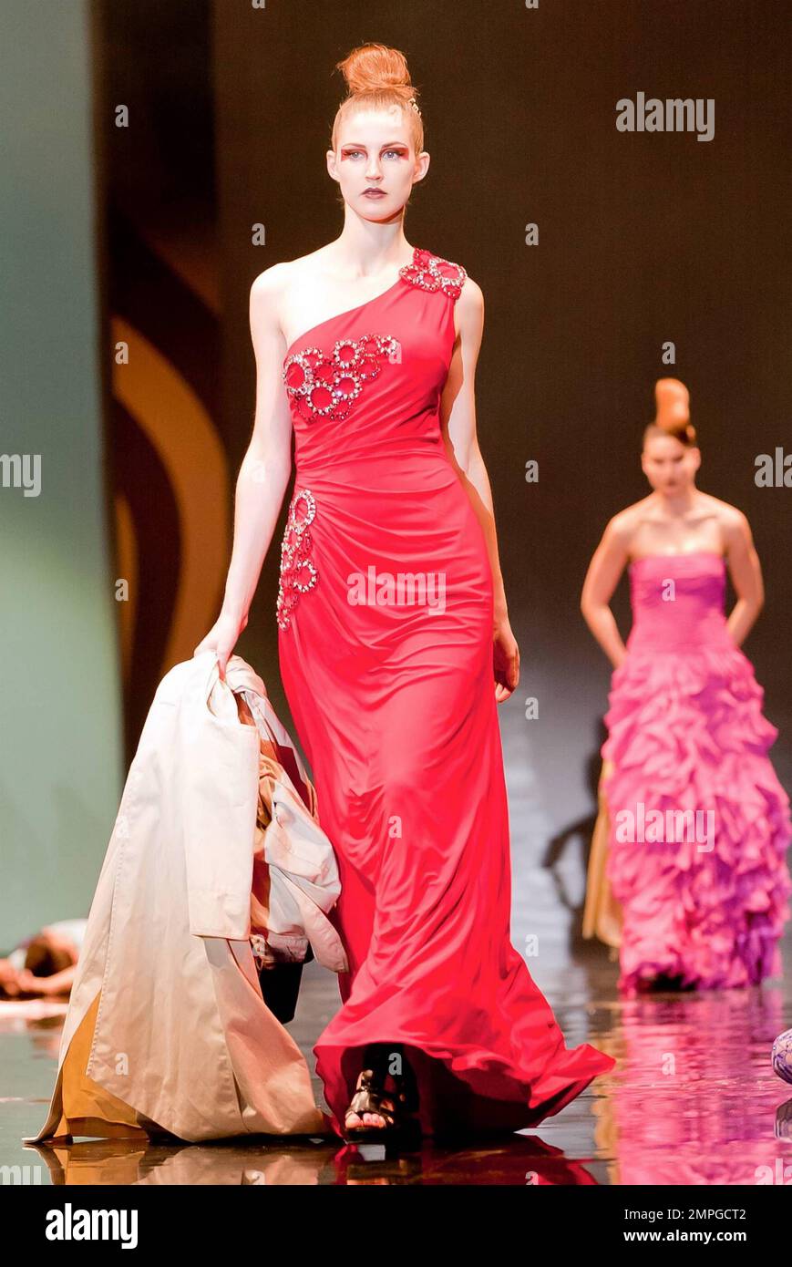 Models showing off some of the UK's hottest upcoming designers at the ...