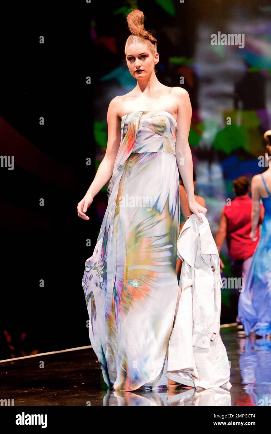 Models showing off some of the UK's hottest upcoming designers at the ...