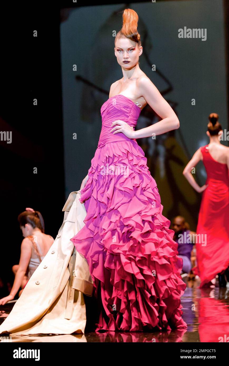 Models showing off some of the UK's hottest upcoming designers at the ...