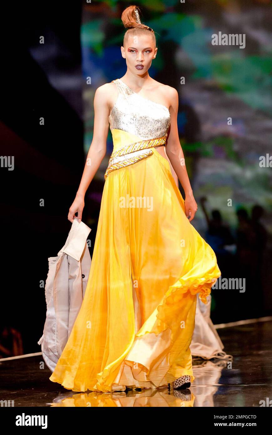 Models showing off some of the UK's hottest upcoming designers at the ...