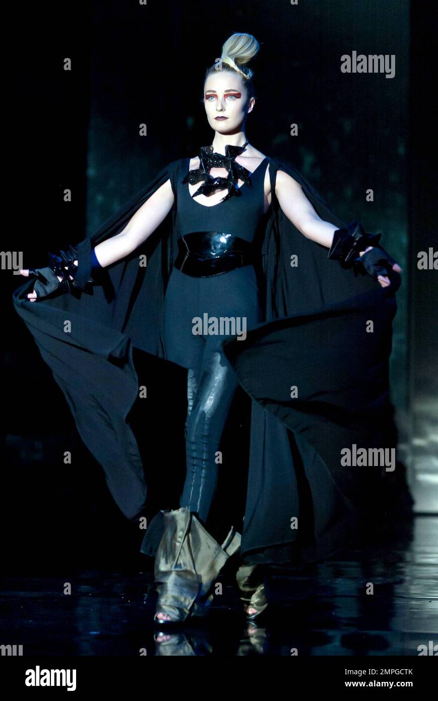 Models showing off some of the UK's hottest upcoming designers at the ...