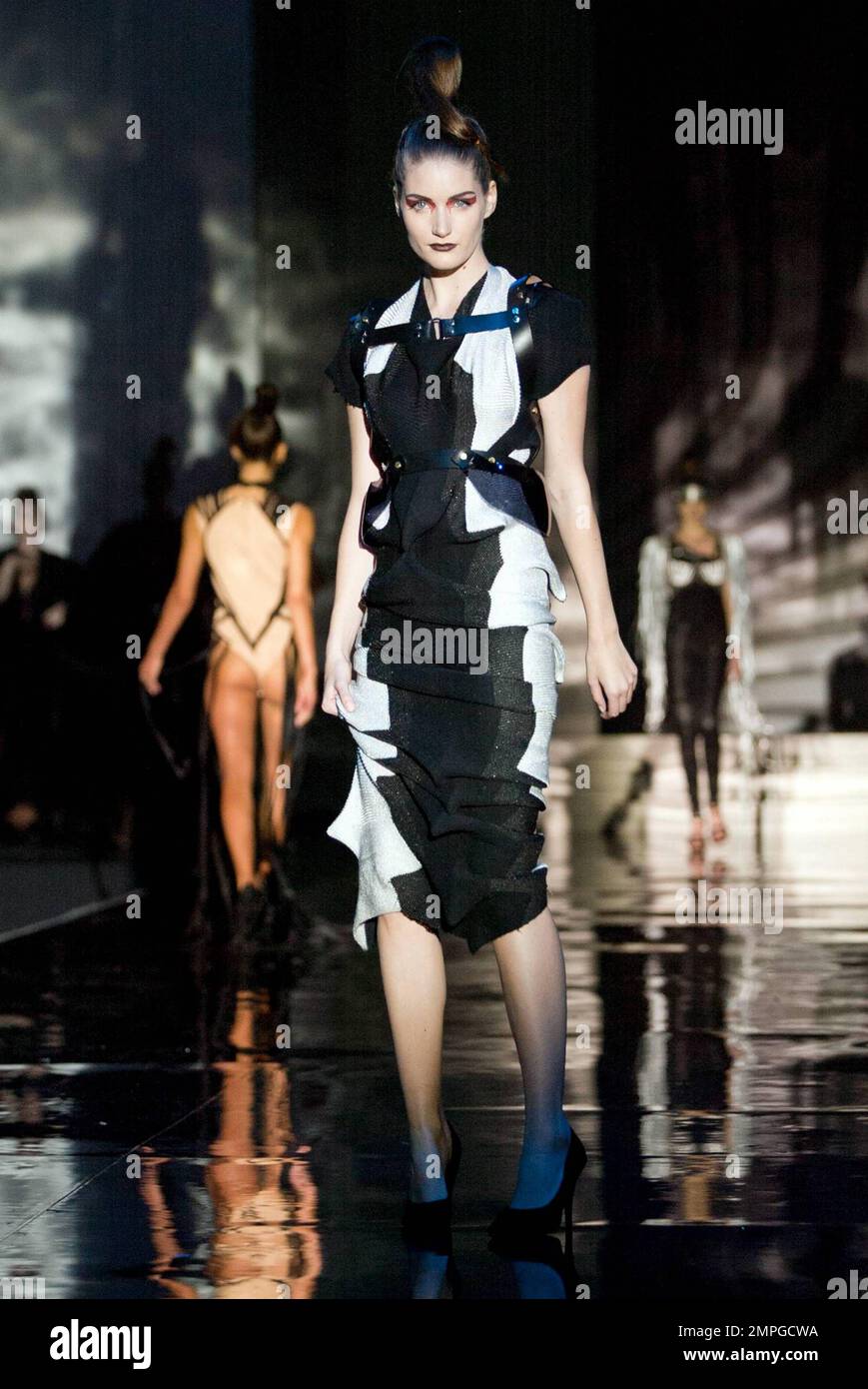 Models showing off some of the UK's hottest upcoming designers at the ...