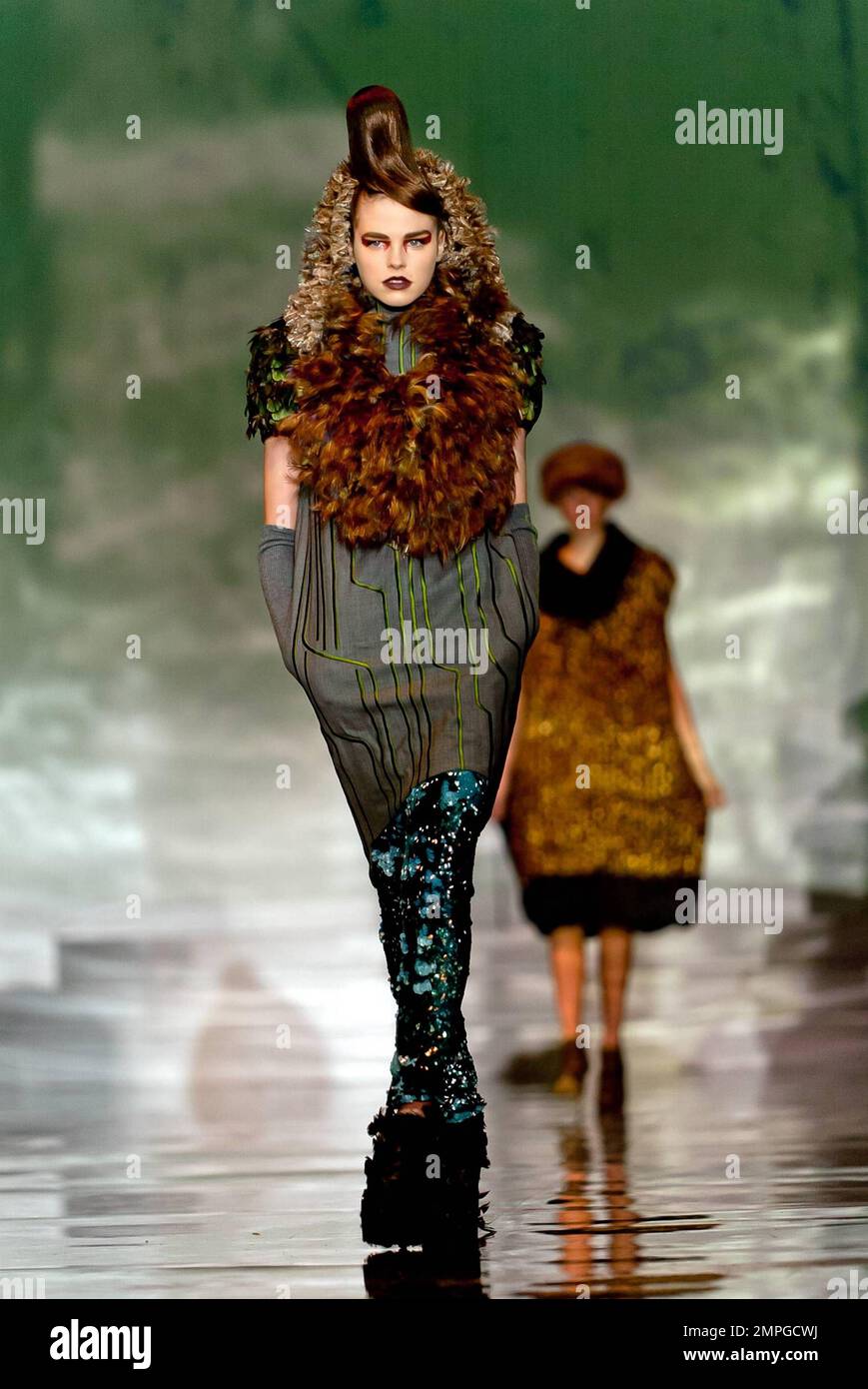 Models showing off some of the UK's hottest upcoming designers at the ...