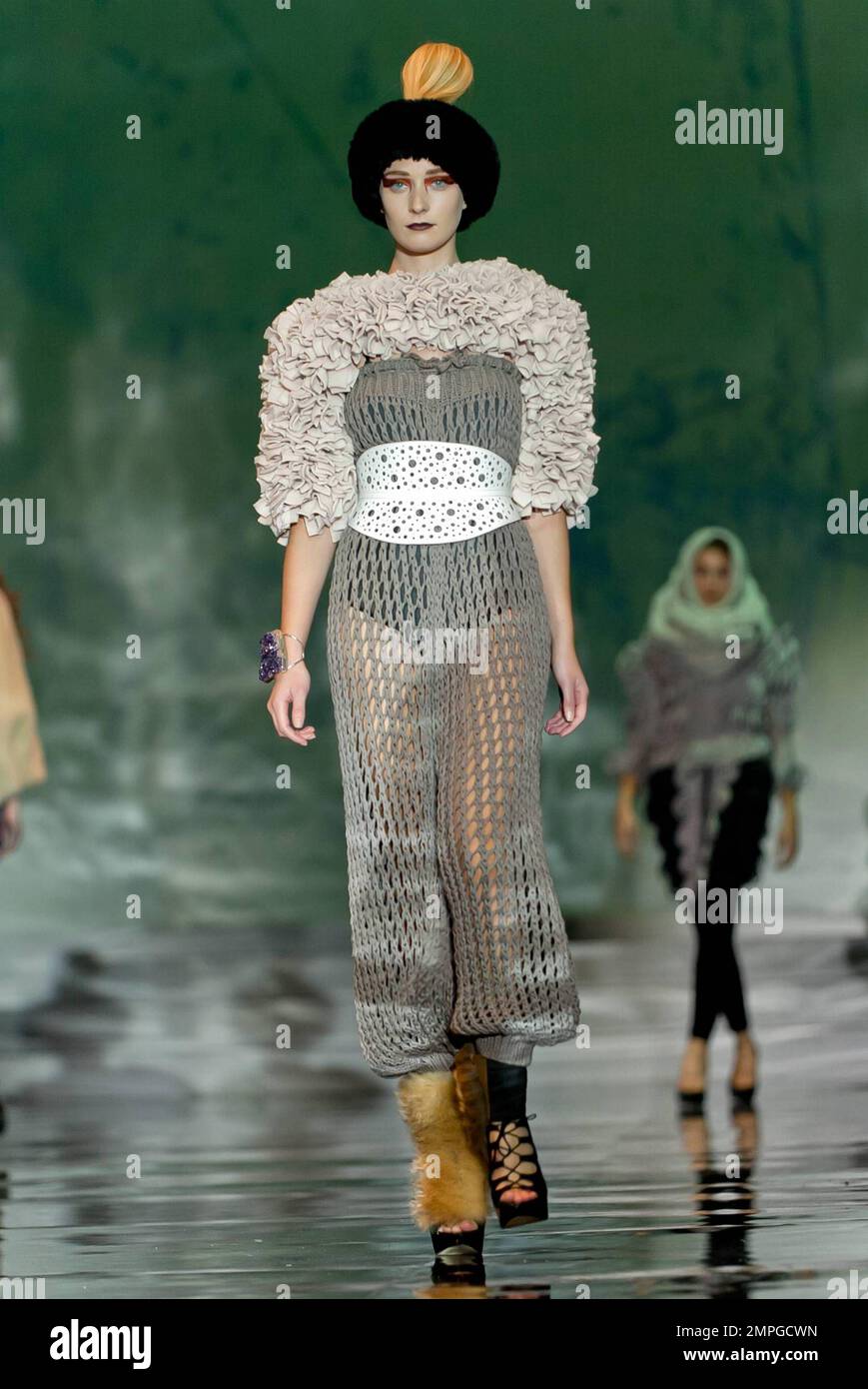 Models showing off some of the UK's hottest upcoming designers at the ...