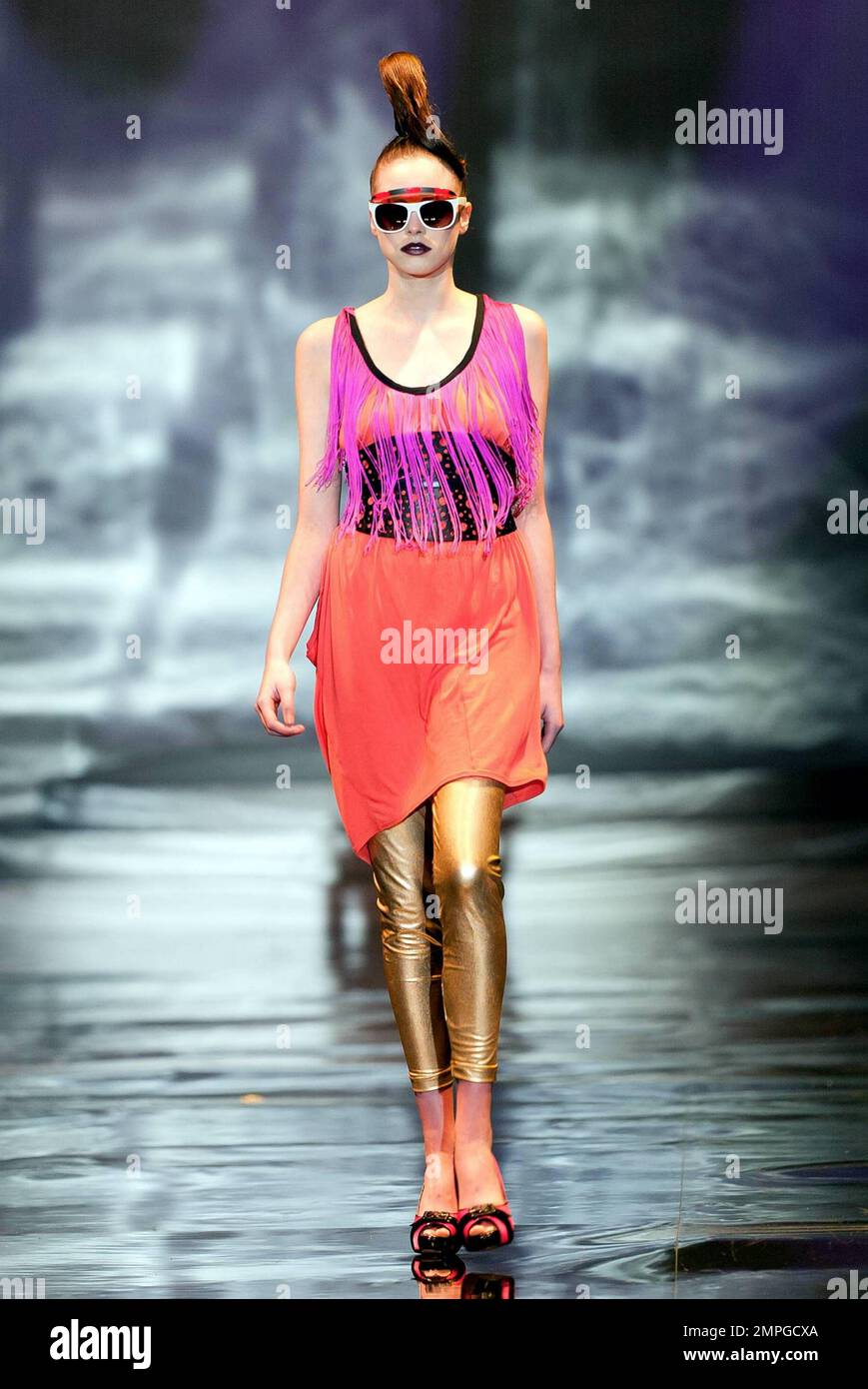 Models showing off some of the UK's hottest upcoming designers at the ...