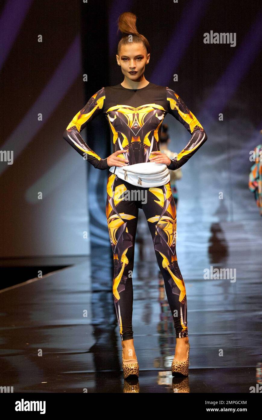 Models showing off some of the UK's hottest upcoming designers at the ...