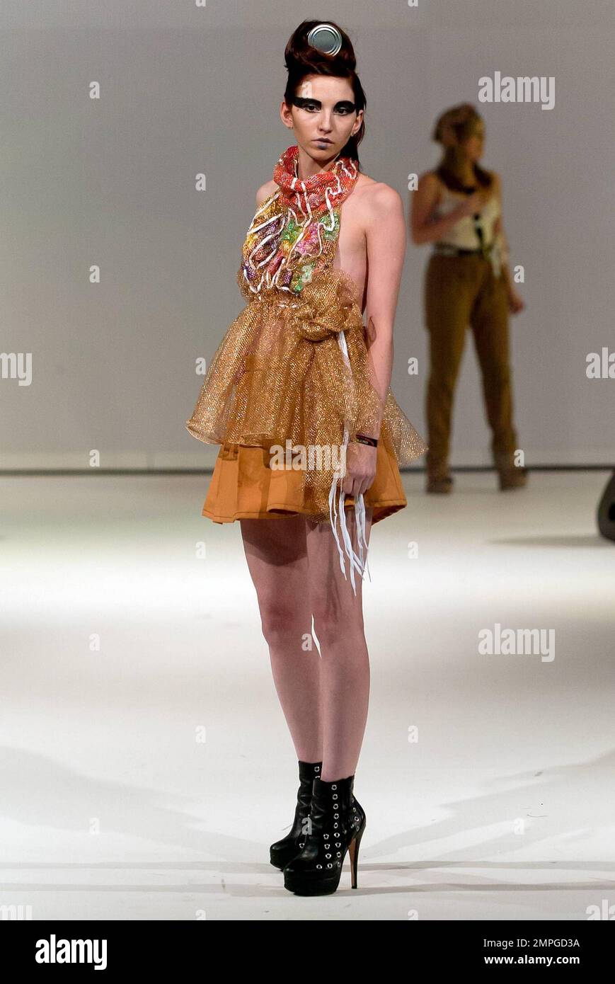 Models appear wearing various outfits by Designer Joey Bevan at the ...