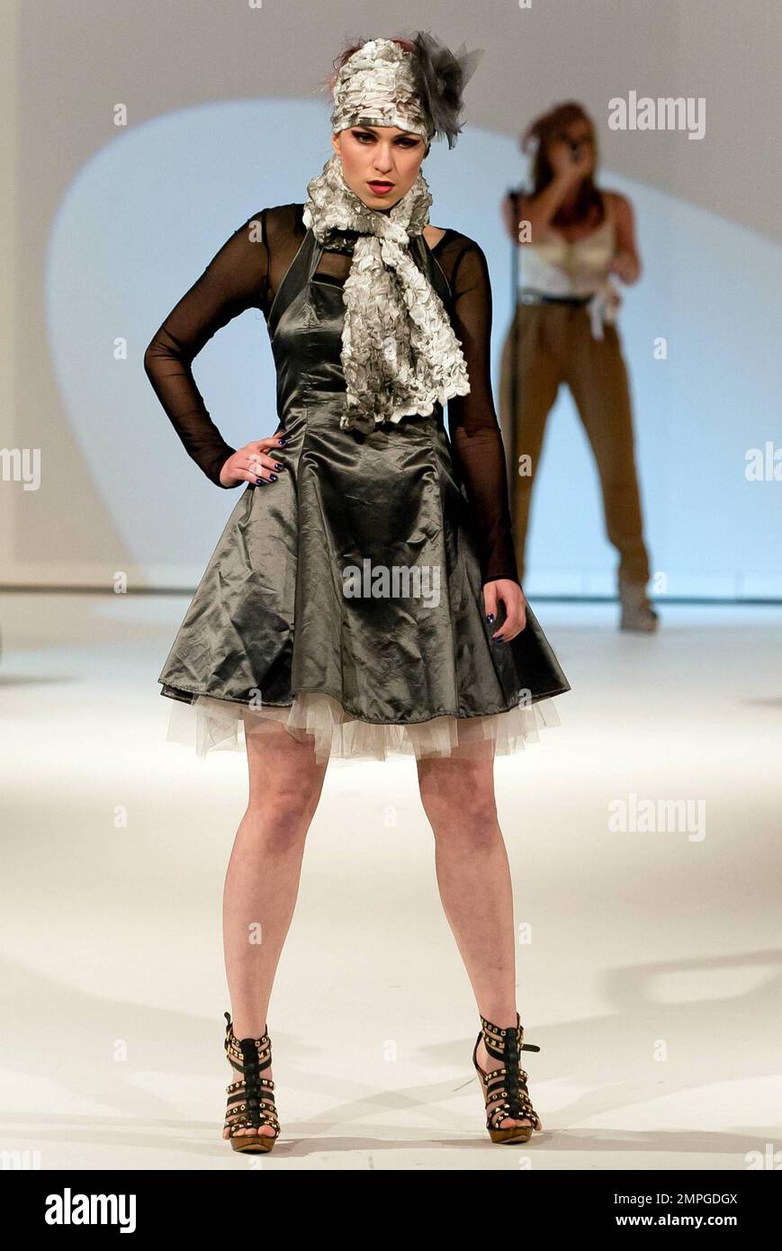 Models appear wearing various outfits by Designer Joey Bevan at the ...