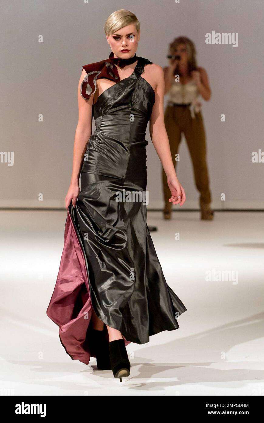 Models appear wearing various outfits by Designer Joey Bevan at the ...