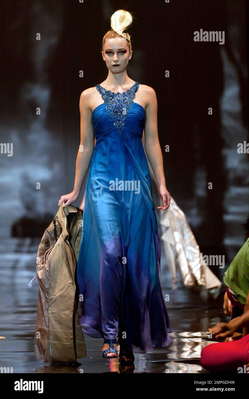 Models showing off some of the UK's hottest upcoming designers at the ...