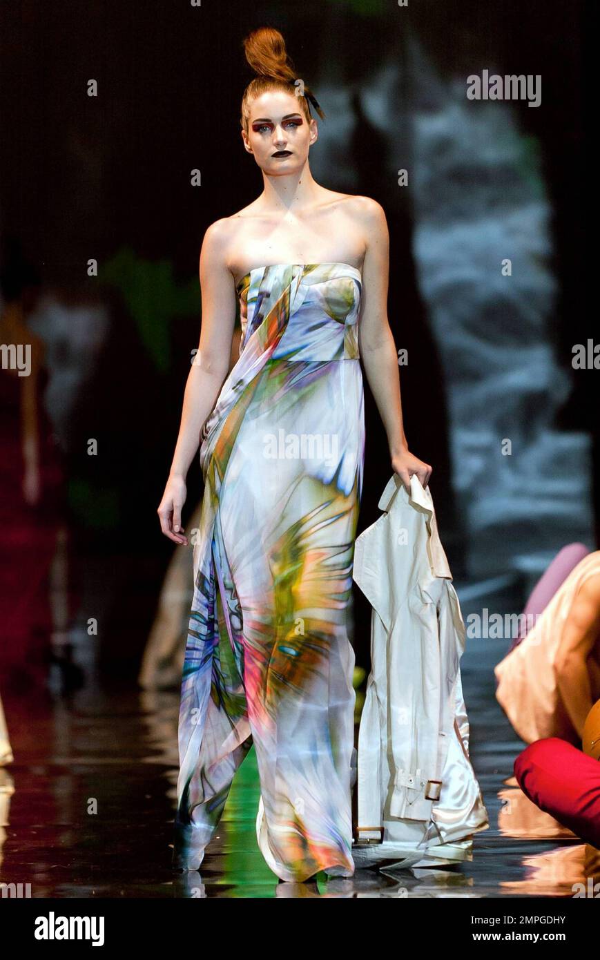 Models showing off some of the UK's hottest upcoming designers at the ...
