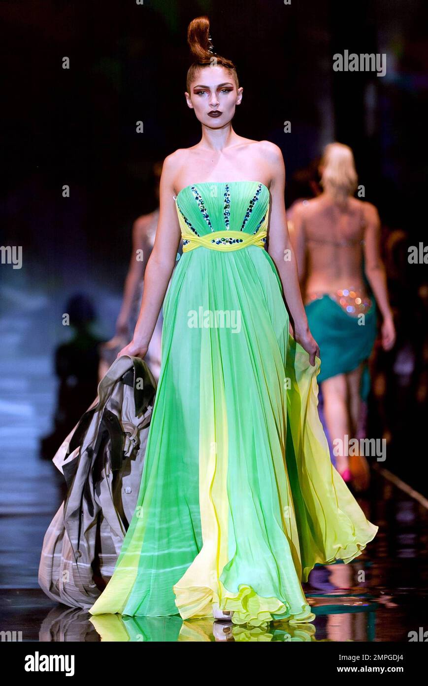 Models showing off some of the UK's hottest upcoming designers at the ...