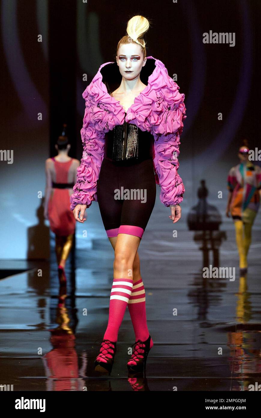 Models showing off some of the UK's hottest upcoming designers at the ...