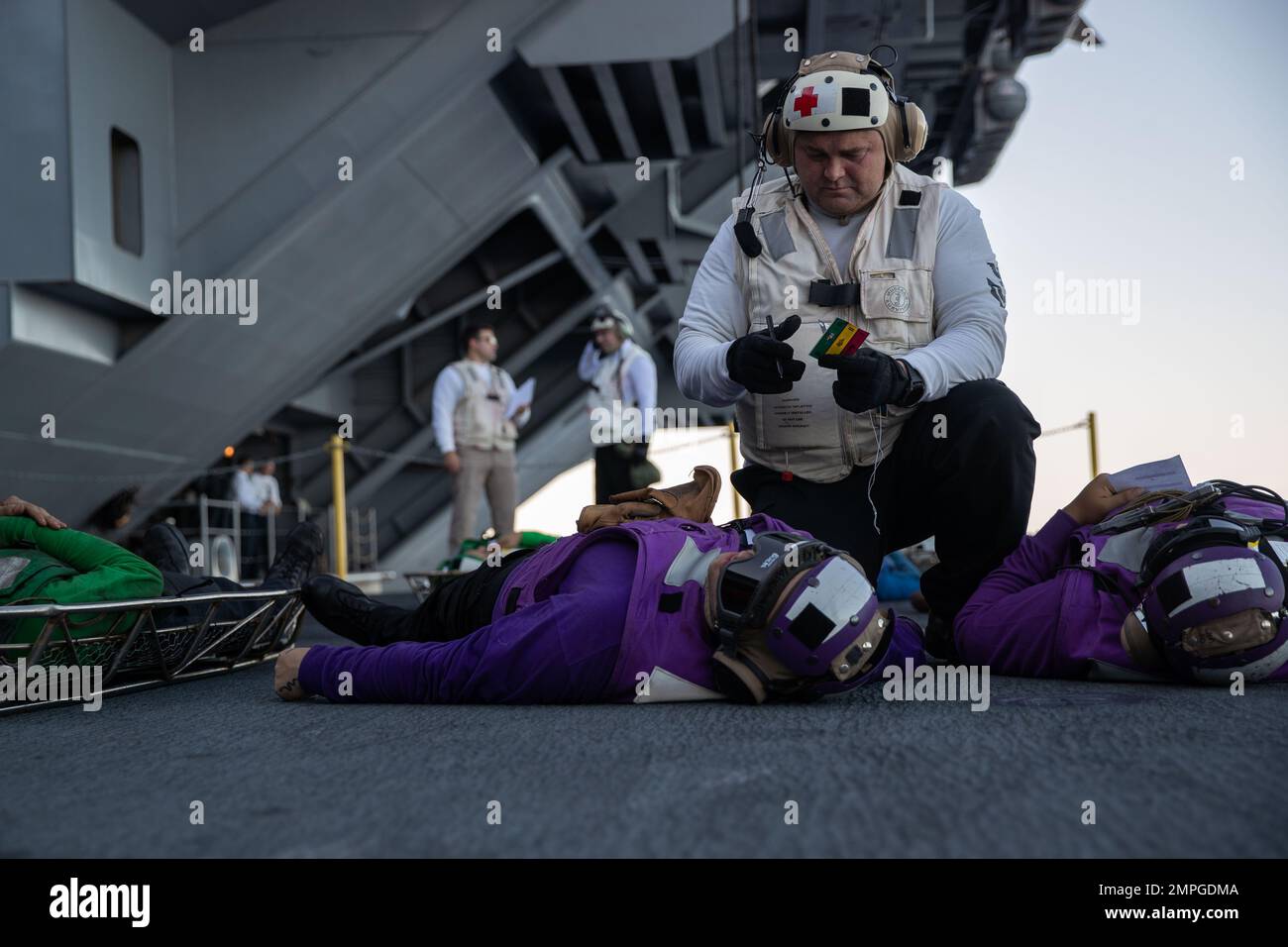 Hospital Corpsman 2nd Class Jack Hautala, from Ely, Minnesota, assigned ...