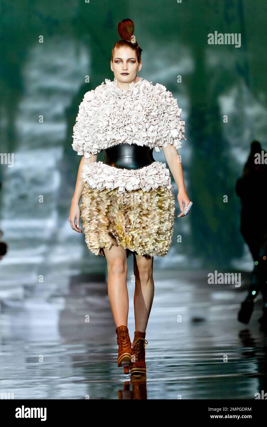 Models showing off some of the UK's hottest upcoming designers at the ...